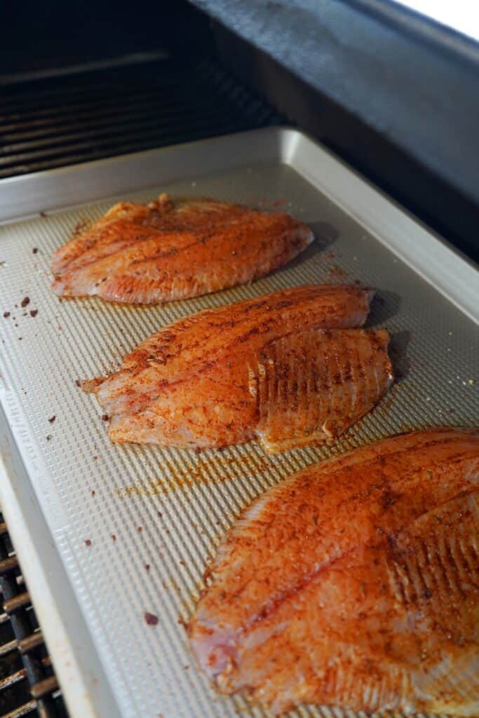Smoked Blackened Tilapia with Lemon Butter Caper Sauce • Smoked Meat Sunday